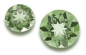 Green Amethyst Shapes